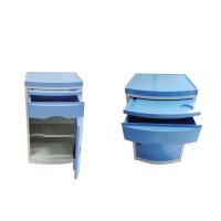 China ABS material hospital bedside table blue hospital special bedside table for sale