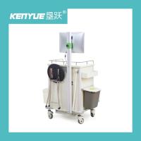 China Adjustable Height ABS 6cm 450mm Mobile Wireless Nursing Trolley for sale