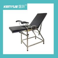 China Stainless Steel Simple Black Obstetric Table Gynecological Examination Bed for sale