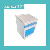 China ABS material steel column bedside table two colors hospital dedicated for sale