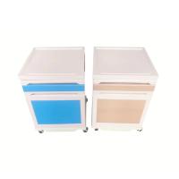 China ABS material steel column bedside table two colors hospital dedicated for sale