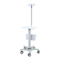 China ABS Engineering Plastic Aluminum Alloy Column Hospital Stand Monitor Trolley for sale