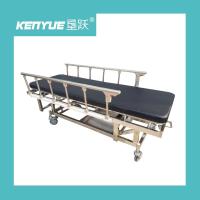 China Stainless Steel Manual Adjustable Height Emergency Ambulance Stretcher Trolley for sale