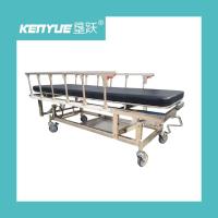 China Stainless Steel Manual Adjustable Height Emergency Ambulance Stretcher Trolley for sale