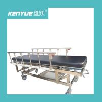 China Black wheeled hospital stretcher truck Stainless steel stretcher truck for sale
