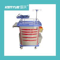 China Hospital Emergency Trolley Luxurious ABS Plastic Drawer Cart With Wheels for sale