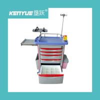 China Hospital Emergency Trolley Luxurious ABS Plastic Drawer Cart With Wheels for sale