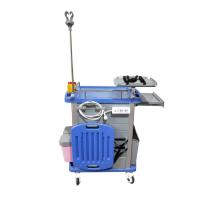 China Hospital Emergency Trolley Luxurious ABS Plastic Drawer Cart With Wheels for sale