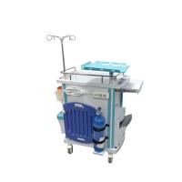 China Aluminum Frame Drawer Infusion Function Nurse ABS 960mm Emergency Medical Cart for sale
