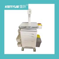 China White Medical Mobile Information Nursing Cart With Brake Caster for sale