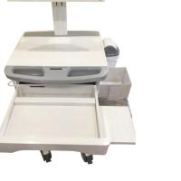China White Medical Mobile Information Nursing Cart With Brake Caster for sale
