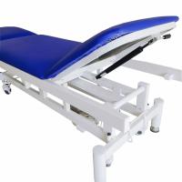China Carbon Steel Electric Examination Couch Bed Hydraulic Medical Blue for sale