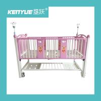 China Two Colors Pink And Blue Hospital Baby Crib For Pediatric Medical for sale