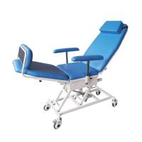 China Angle Adjustable Blue Steel Electric Dialysis Chair Hospital Special for sale