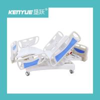 China Hospital Furniture Electric Nursing Bed Blue Five Function Adjustable for sale