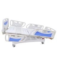 China Hospital Furniture Electric Nursing Bed Blue Five Function Adjustable for sale