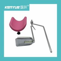 China Metal PU Material Pink Luxury Leg Rest Gynecological Chair Parts for sale