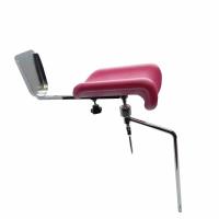 China 304 Bracket Obstetric Table Accessories Hospital Leg Holder Pink for sale