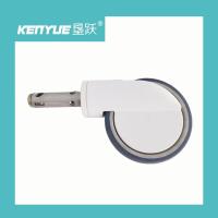 China Central Controlled Brake Medical Castors Hospital Furniture TPR PU Material for sale
