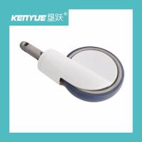 China Central Controlled Brake Medical Castors Hospital Furniture TPR PU Material for sale