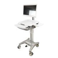 China Medical computer cart aluminum alloy pillar medical computer nursing examination car for sale