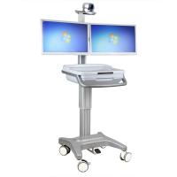 China Medical computer cart aluminum alloy pillar medical computer nursing examination car for sale