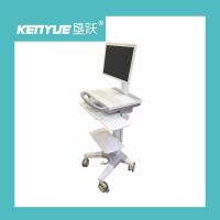 China Hospital Medical Furniture Computer RV With Four Wheels White for sale