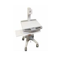 China Hospital Medical Furniture Computer RV With Four Wheels White for sale