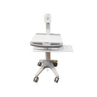China Hospital Medical Furniture Computer RV With Four Wheels White for sale