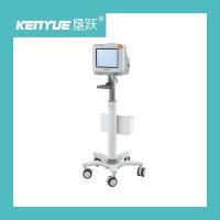 China Monitor table trolley slent wheels computer workstation trolley for sale