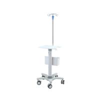 China Monitor table trolley slent wheels computer workstation trolley for sale