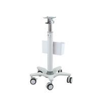 China Monitor table trolley slent wheels computer workstation trolley for sale