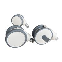 China 6Inch Central Control Wheel TPR+PP 32*50mm With Medical Accessories Wheel White for sale