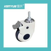 China 5inch Universal Wheel With Brake White Special Medical Caster Hospital Usage for sale