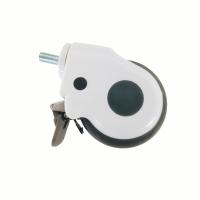 China 5inch Universal Wheel With Brake White Special Medical Caster Hospital Usage for sale
