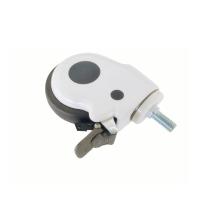 China 5inch Universal Wheel With Brake White Special Medical Caster Hospital Usage for sale