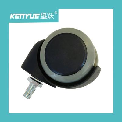 China 2 Inch Hospital Casters Black Special Accessories PU Material for sale