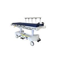 China Height Adjustable Hydraulic Emergency Stretcher 2 Layers Hospital Patient Transport Trolley for sale