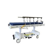 China Height Adjustable Hydraulic Emergency Stretcher 2 Layers Hospital Patient Transport Trolley for sale