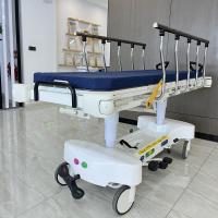 China Height Adjustable Hydraulic Emergency Stretcher 2 Layers Hospital Patient Transport Trolley for sale