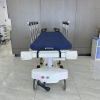 China Height Adjustable Hydraulic Emergency Stretcher 2 Layers Hospital Patient Transport Trolley for sale
