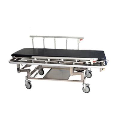 China Medical product Patient Structure Trolley wheel with brake outer cover Wheelchair transfer bed for sale