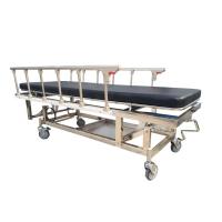 China Medical product Patient Structure Trolley wheel with brake outer cover Wheelchair transfer bed for sale