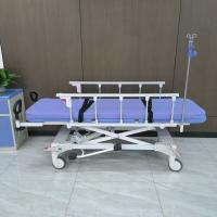 China hydraulic stretcher Hsopital Equipment Medical Patient Trolley  folding guardrail Wheelchair transfer b for sale