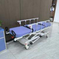 China hydraulic stretcher Hsopital Equipment Medical Patient Trolley  folding guardrail Wheelchair transfer b for sale