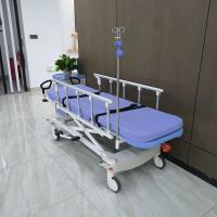 China hydraulic stretcher Hsopital Equipment Medical Patient Trolley  folding guardrail Wheelchair transfer b for sale