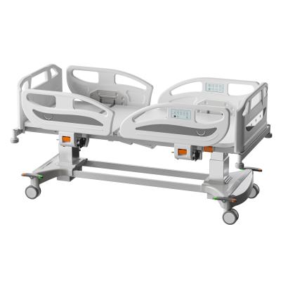 China Double column thrombolysis weighing hospital bed patient turn over ICU bed for sale