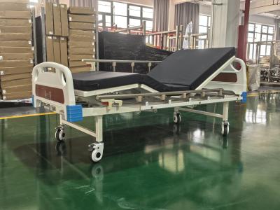 China Two Function Manual Hospital Bed with Cold Rolled Steel Frame for sale