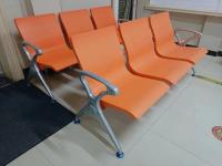 China Padded Hospital Waiting Room Chair with Steel Frame for sale