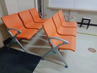 China Padded Hospital Waiting Room Chair with Steel Frame for sale